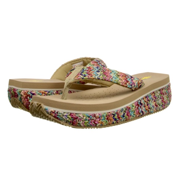 Volatile | Shoes | Volatile Island Wedge Sandal Bright Multi Color ...